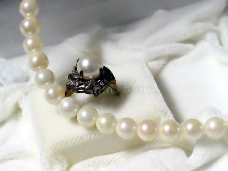 Pearls stock image. Image of ring, necklace, semiprecious - 47395