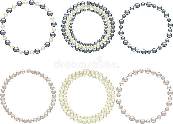 Pearls stock vector. Illustration of drawing, jewellery - 5000358