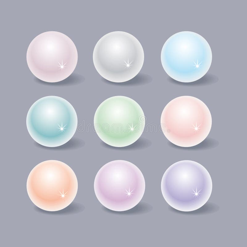 Pearls stock vector. Illustration of ball, backgrounds - 6217331
