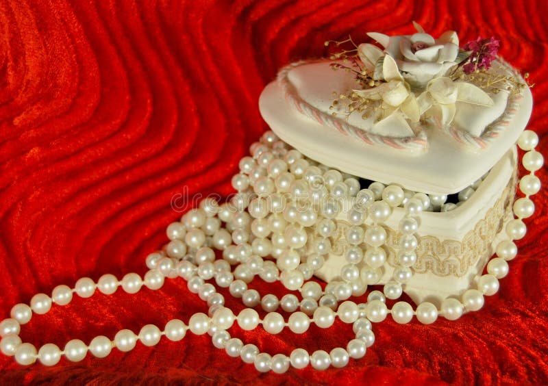 Pearls in a casket stock photo. Image of fashion, jewelry - 12845104