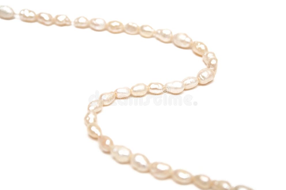 Pearls thread stock image. Image of pearl, black, adornment - 5353173