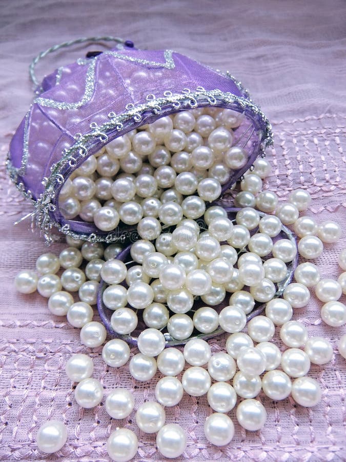 Pearls stock image. Image of shiny, pearls, crafts, silver - 94452403