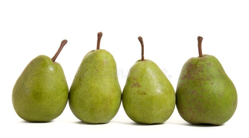 Four Ripe Pears Row Stock Photos - Free & Royalty-Free Stock Photos ...