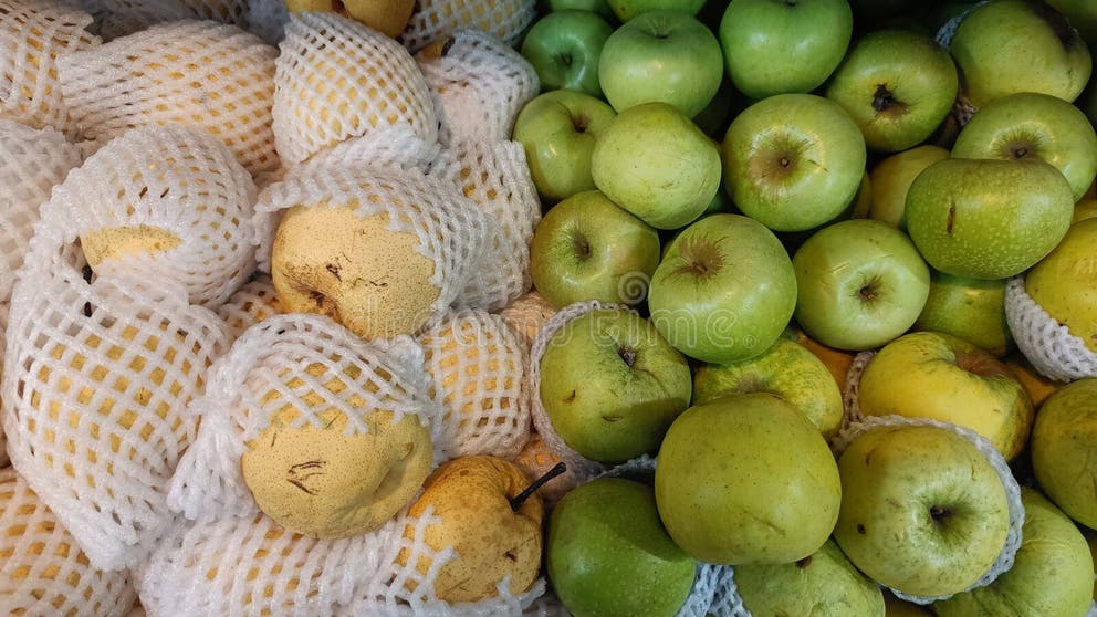Pears and Apples the Same Shell Stock Photo - Image of shell, white ...