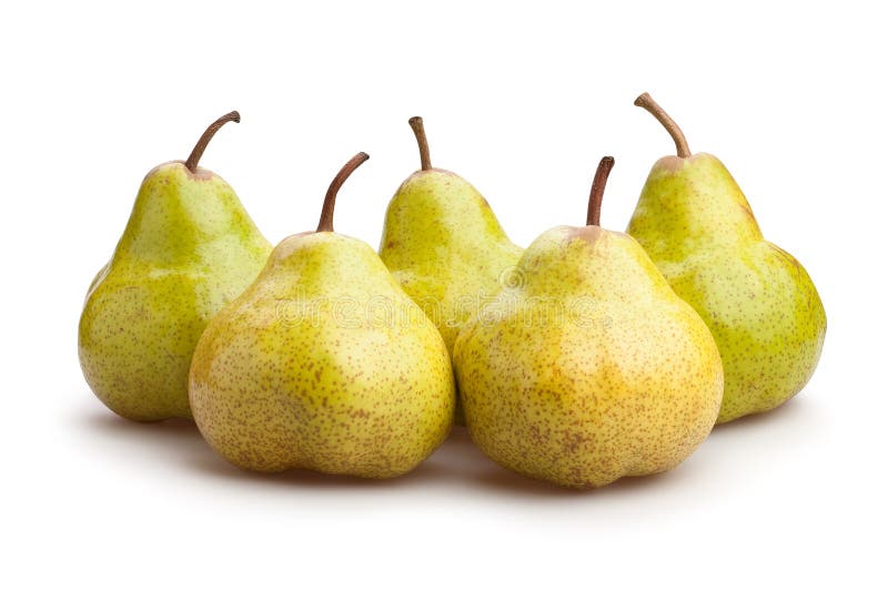 Five pears stock photo. Image of healthy, dieting, vibrant - 15809468