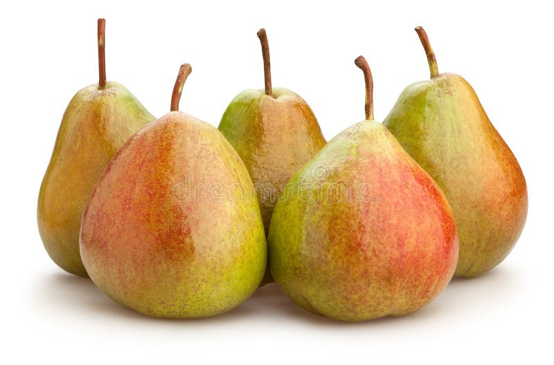 Five pears stock photo. Image of healthy, dieting, vibrant - 15809468