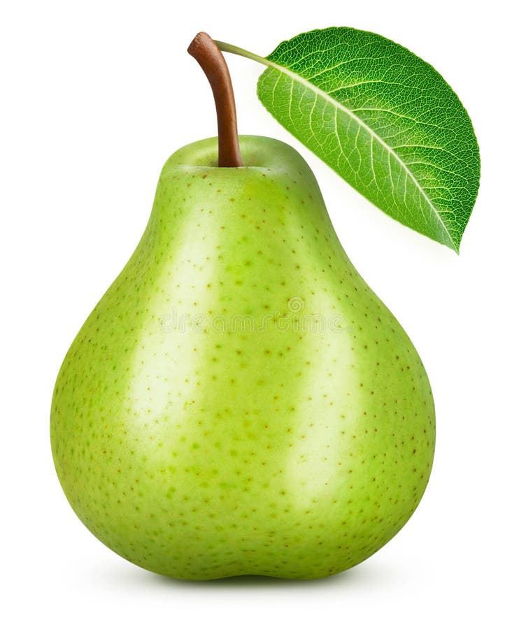 Pears Isolated on White Background Clipping Path Stock Photo - Image of ...