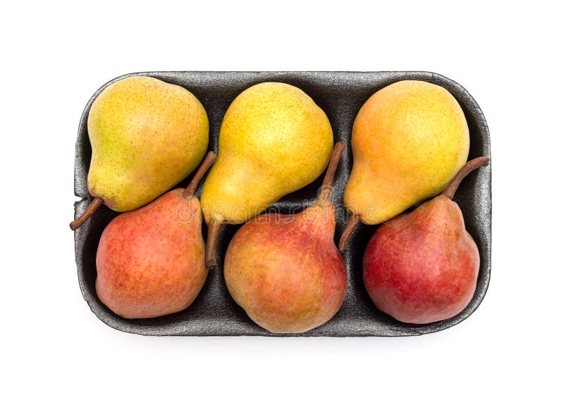 Pears packaged for sale stock image. Image of full, isolated - 62962765