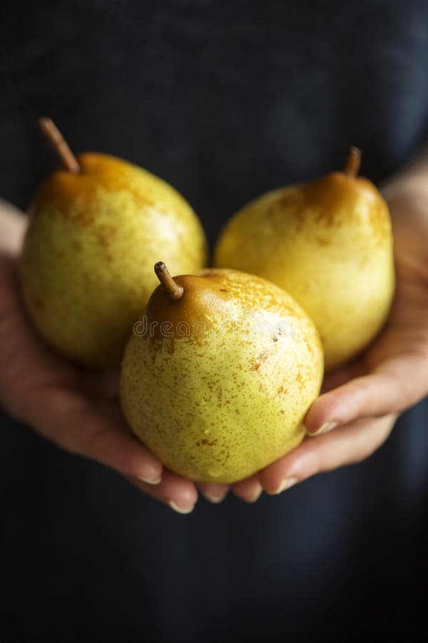 Pears Washed Under Water Pears Washed Under Water Stock Image - Image ...