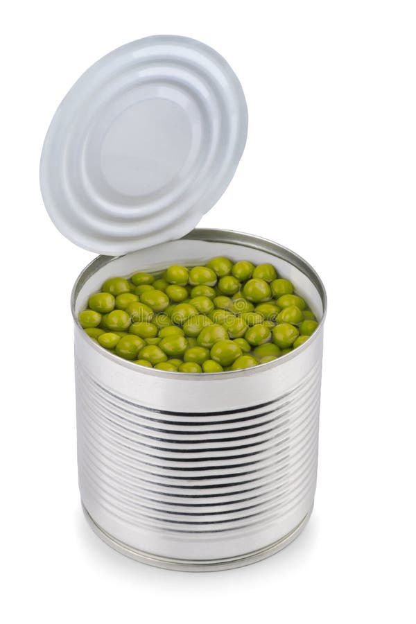 Can of Peas stock image. Image of vegetable, green, healthy - 2513851