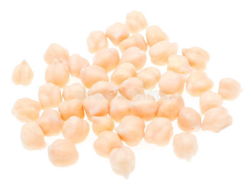 Peas Chickpeas on White Background Stock Image - Image of white ...