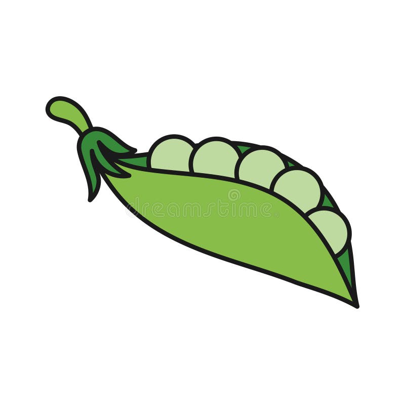Peas Icon Design Template Vector Illustration Stock Illustration ...