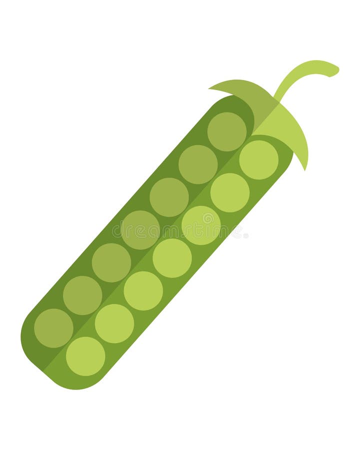 Peas in pod icon stock illustration. Illustration of ingredient - 74079190
