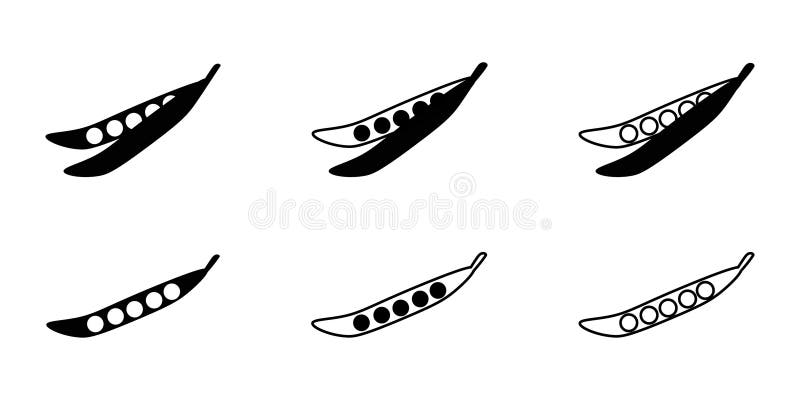 Peas, vector icon stock vector. Illustration of logo - 269488074