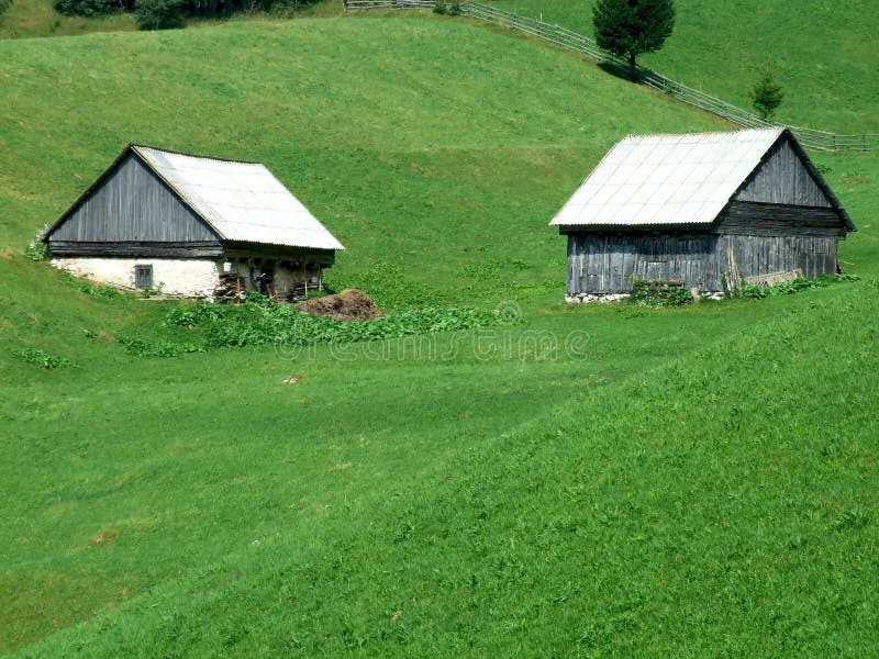 Peasant house stock photo. Image of house, green, trees - 20737724