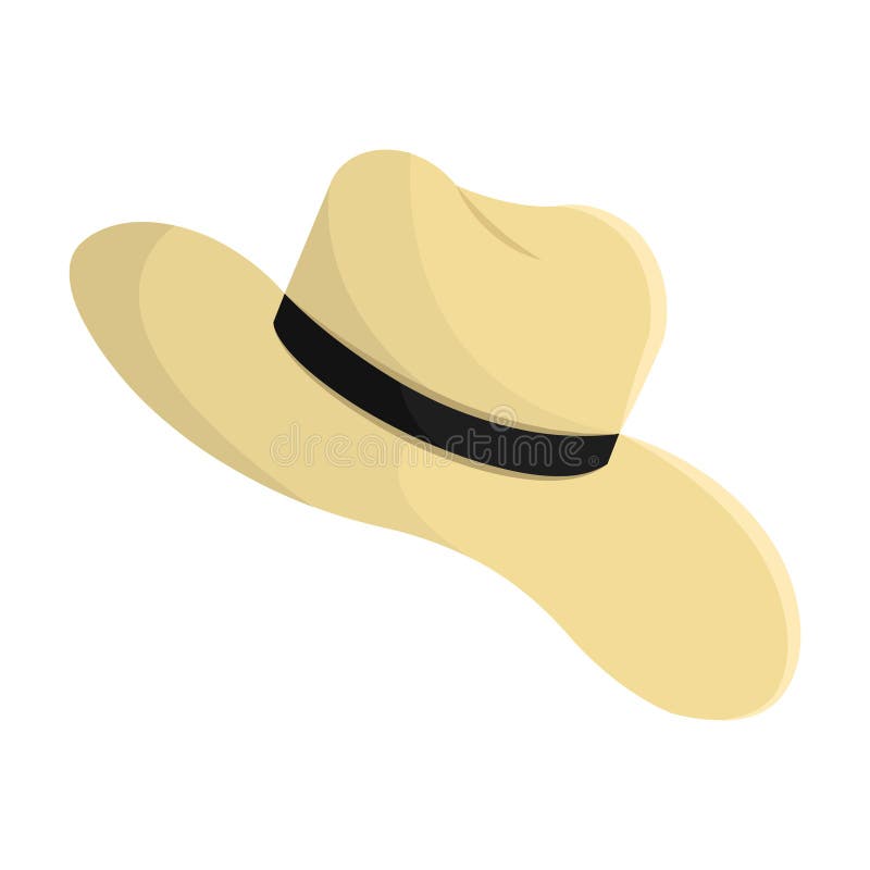 Peasant Straw Hat Style. Vector Stock Vector - Illustration of fashion ...