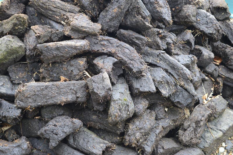 Peat Called Turf it is Popular Fuel Stock Photo - Image of decomposed ...