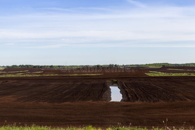Peat extraction stock image. Image of fields, extraction - 102903681