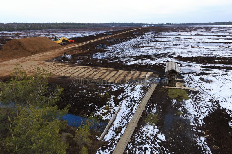 Peat field stock photo. Image of landscape, outdoors - 42440964