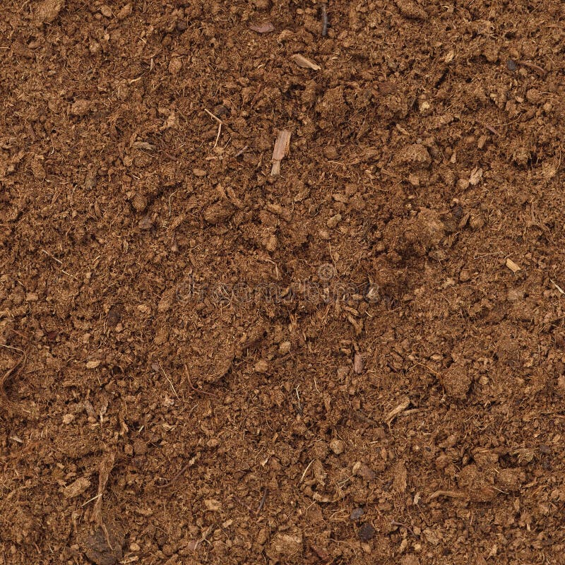 Peat Turf Macro Closeup, Large Detailed Brown Organic Humus Soil ...
