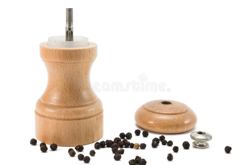 Pebber grinder apart stock photo. Image of item, accessory - 55105796