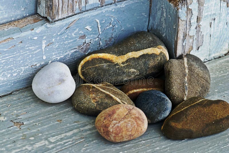 Pebble stock photo. Image of striped, weathered, gray - 10890210