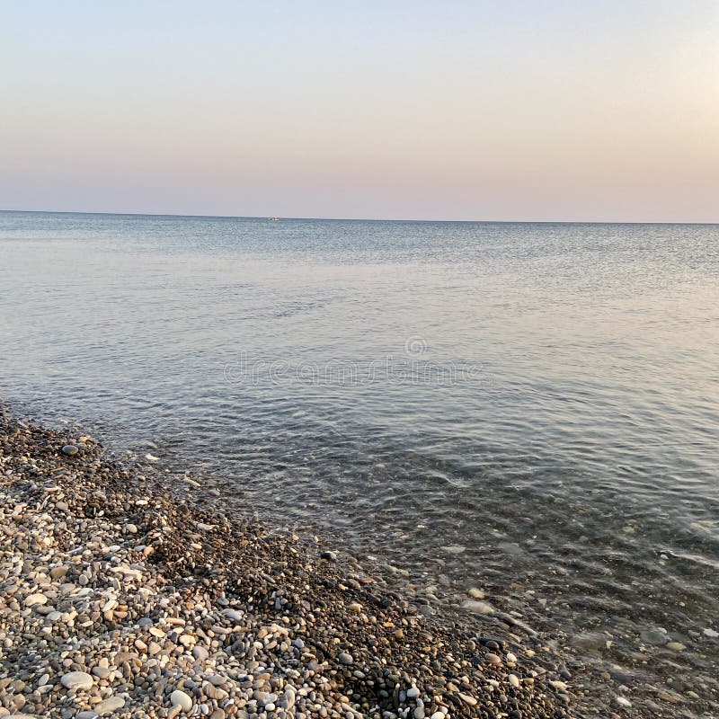Pebble Beach on the Black Sea Coast Stock Image - Image of beach, coast ...
