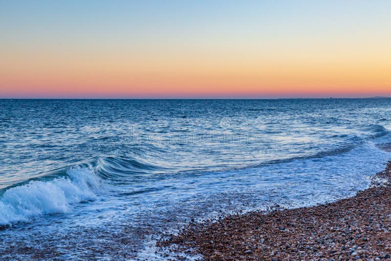 Brighton Sunset stock image. Image of destinations, geography - 119978385