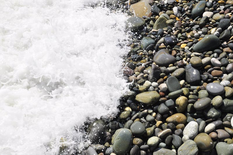 Pebble Beach, Close-up. Background Image Stock Image - Image of pile ...