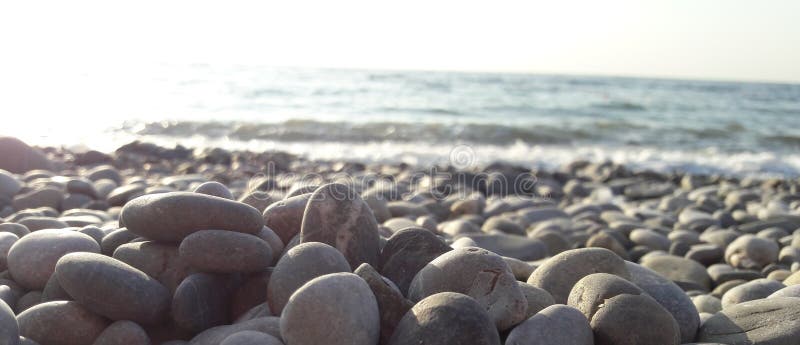 Pebble beach stock image. Image of stone, september - 142428617