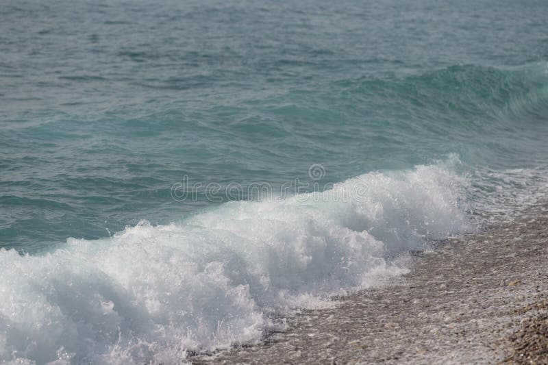 Pebble Beach Nice Clean Sea Waves Stock Photos - Free & Royalty-Free ...