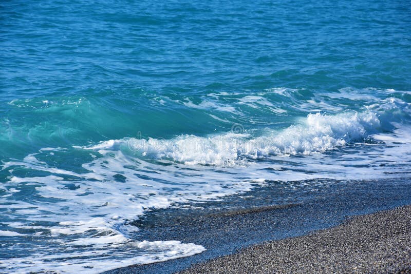 Pebble Beach in Scalea, Calabria Stock Image - Image of mediterranean ...