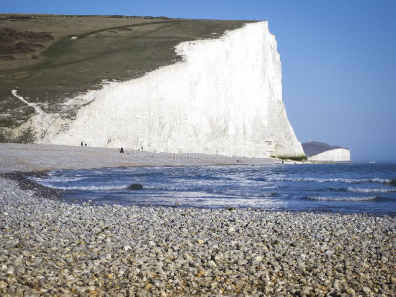 Pebble Beach Sussex Coast England Stock Photo - Image of channel, water ...