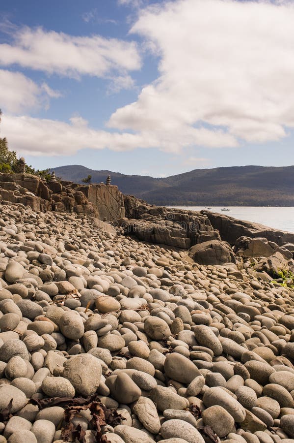Pebble Beach stock photo. Image of beach, rock, luck - 56518316