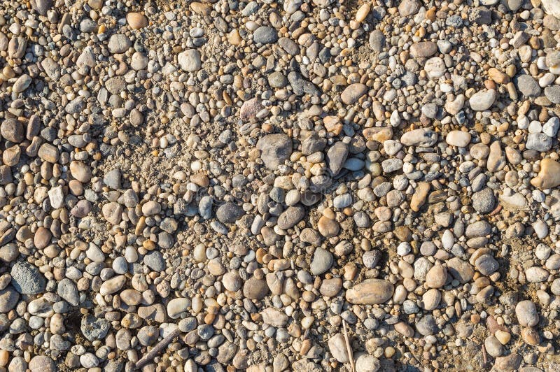 Pebble Beach Texture on the River Bank Stock Photo - Image of outdoor ...