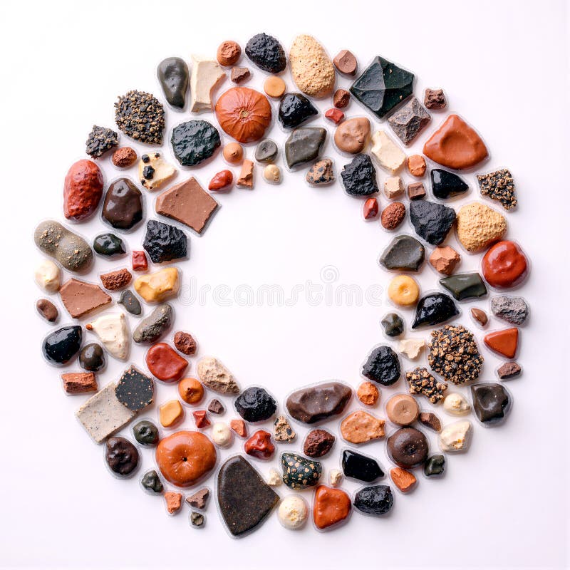 Pebble Circle Design stock image. Image of smooth, earth - 375218789