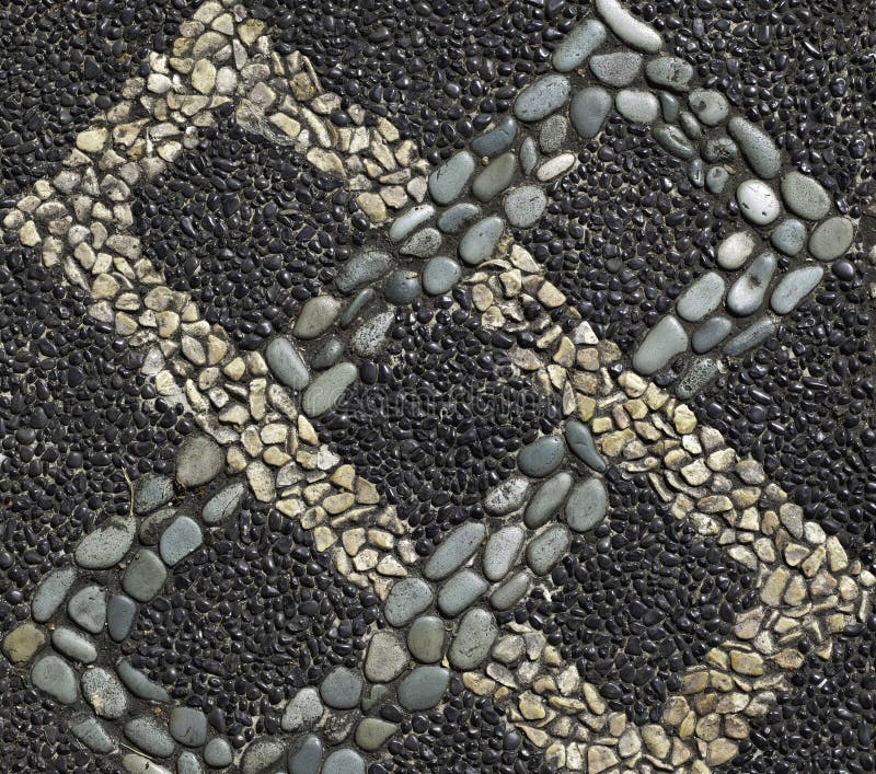 Pebble Design Pavement Background Texture Stock Image - Image of ...