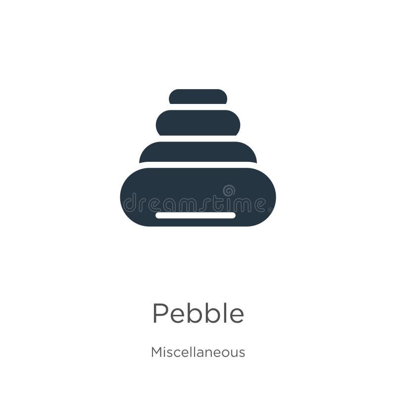 Pebble Icon In Filled, Thin Line, Outline And Stroke Style. Vector ...