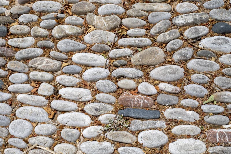 Pebble Path in a Park in Greece, Travel, Horizontal Stock Photo - Image ...