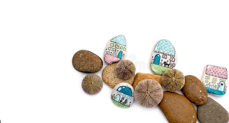 Pebble pattern. stock image. Image of paint, handmade - 92442345