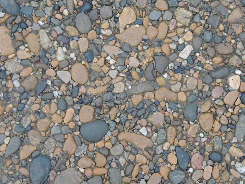 Pebble Pattern in the Structure of a Rocky Surface Stock Image - Image ...