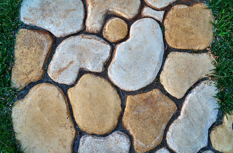 Pebble pavement paving stock image. Image of background - 100063391