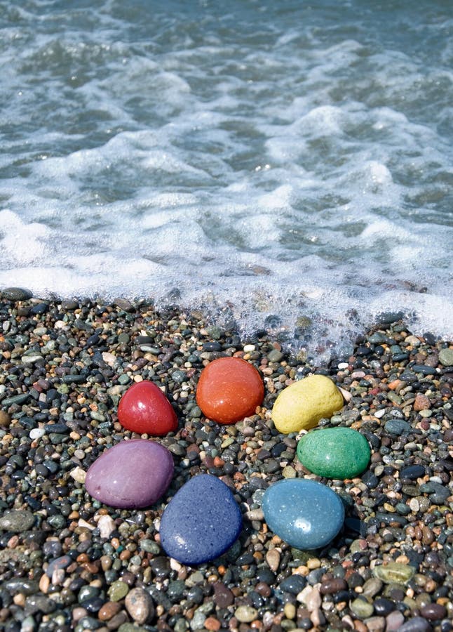 Pebble rainbow stock photo. Image of rainbow, pattern - 20898684