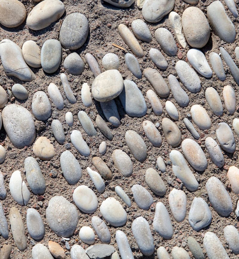 Pebble Road As an Abstract Background. Texture Stock Photo - Image of ...