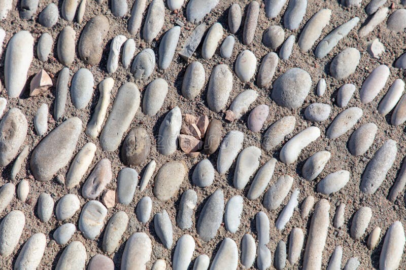 Pebble Road As an Abstract Background. Texture Stock Photo - Image of ...