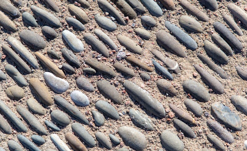 Pebble Road As an Abstract Background. Texture Stock Image - Image of ...