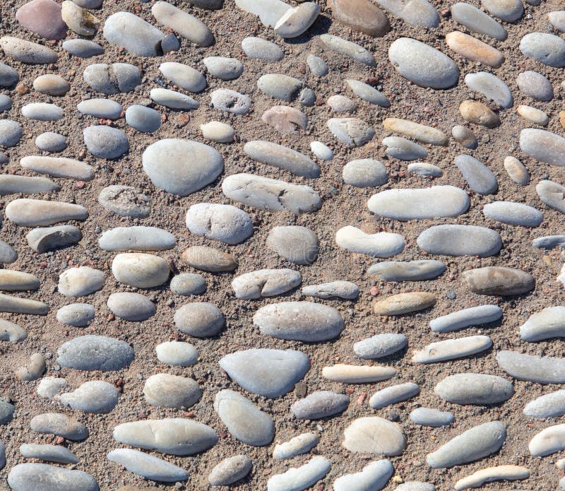 Pebble Road As an Abstract Background. Texture Stock Photo - Image of ...