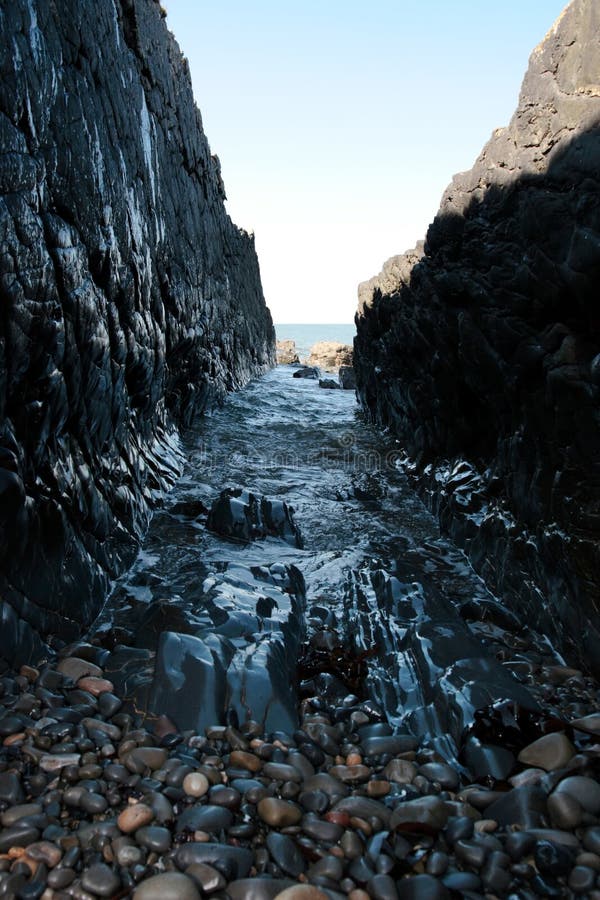 Pebble rock ravine stock image. Image of relaxation, alternative - 11139461