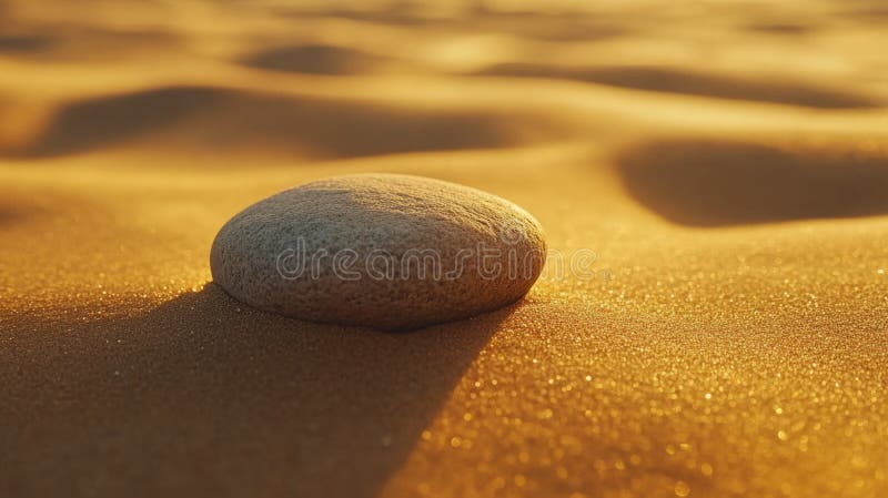 A Pebble s Solitude stock photo. Image of rock, setting - 385409904