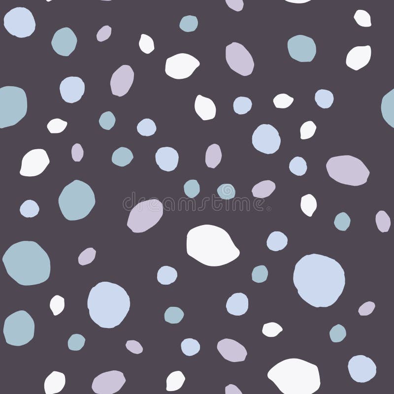 Pebble Seamless Pattern. Random Stones Wallpaper Illustration Stock ...